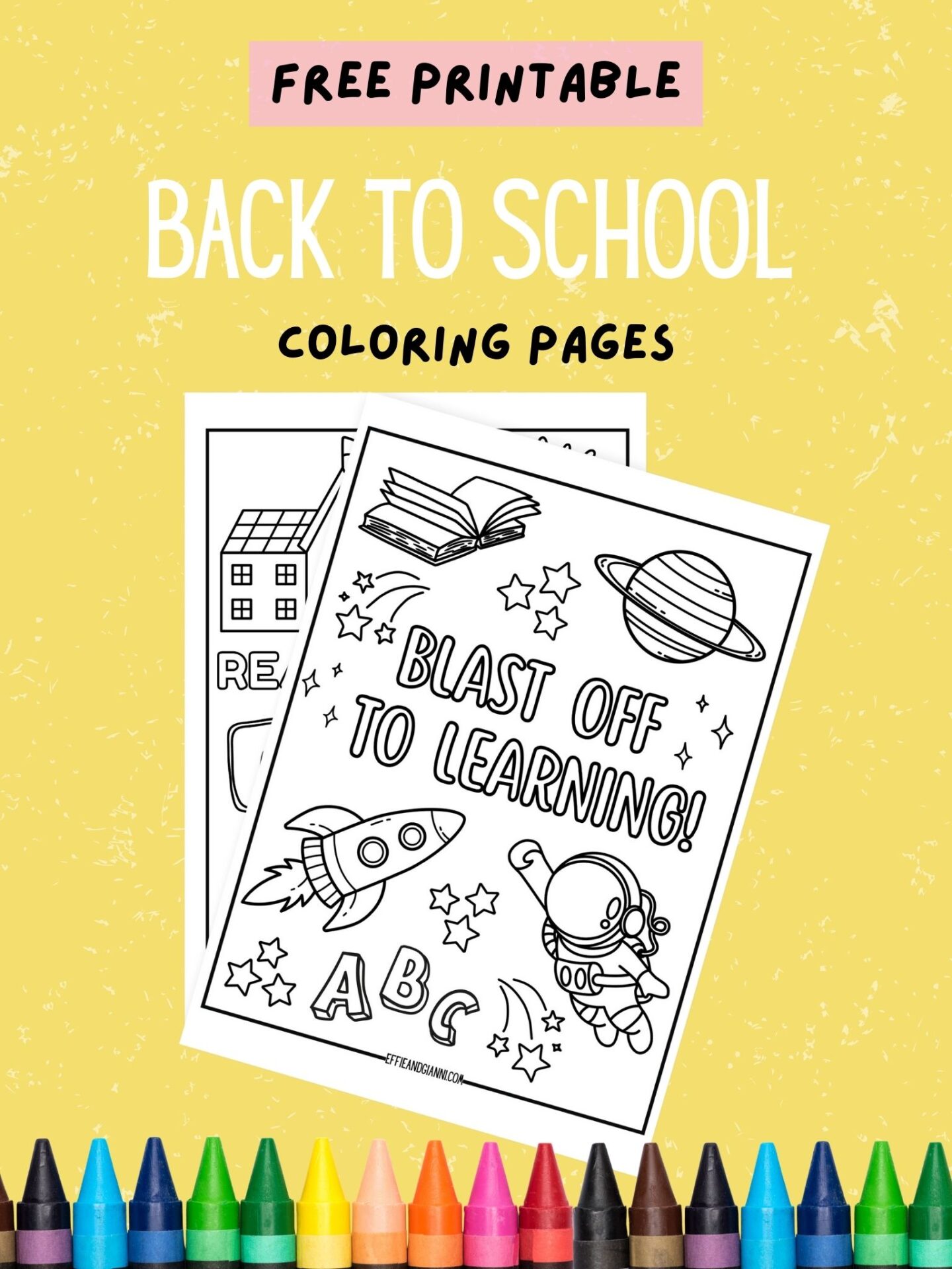 Free Back to School Coloring Pages for Kids | Printables